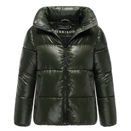 Marikoo Damen Winter Steppjacke gesteppt Anorak Puffer Jacket Winterjacke hochschlie&szlig;ender Kragen & Rei&szlig;verschluss Hazalee
