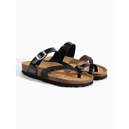 Sunbay Zehentrenner "Tulipe" in Schwarz - 50% | Gr&ouml;&szlig;e 42 | Damen-sandalen