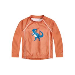 Playshoes Badeshirt "Dino" in Orange - 29% | Größe 122/128 | Baby-bademode