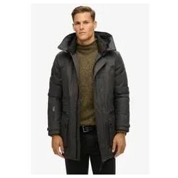 Superdry f&uuml;r Herren. M5012049A Gesteppter Tweed-Parka City grau (XL), L&auml;ssig, Recyceltes Polyester, Nachhaltig