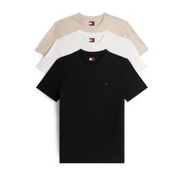 Tommy Jeans T-Shirt Herren Gr&ouml;&szlig;e S beige / schwarz / wei&szlig;