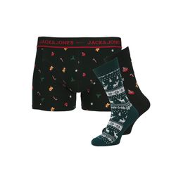 Jack & Jones Jack & Jones Boxer shorts 'JACMISTLETOE' male Green, Black size M
