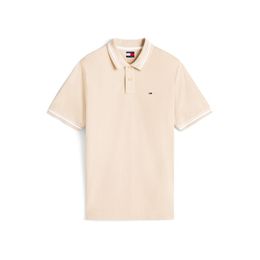 Tommy Jeans Poloshirt Herren Gr&ouml;&szlig;e XL nude / wei&szlig;