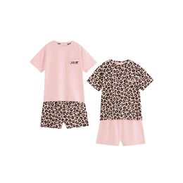 Lipsy Pyjama M&auml;dchen Gr&ouml;&szlig;e 164 rosa / schwarz