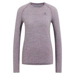 Odlo Essential Seamless T-Shirt Crew Neck l/s Bekleidung Damen lila
