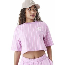 New Era Cap Pinstripe Crop W - T-Shirt - Damen
