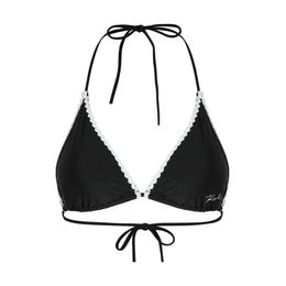 K by KARL LAGERFELD Karl Lagerfeld Bikinitop Damen Gr&ouml;&szlig;e 80 schwarz / wei&szlig;