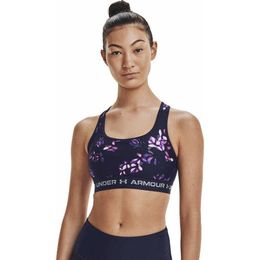 Under Armour HeatGear® Crossback Print W - Sport-BH mittlerer Halt - Damen
