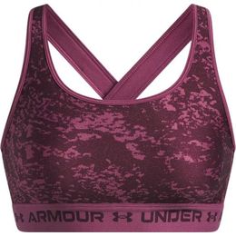 Under Armour HeatGear® Crossback Printed W - Sport-BH mittlerer Halt - Damen