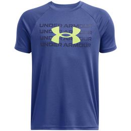 Under Armour Tech™ Wordmark Logo SS - T-Shirt - Jungs