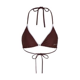 K by KARL LAGERFELD Karl Lagerfeld Bikinitop Damen Gr&ouml;&szlig;e 100 dunkelbraun / offwhite