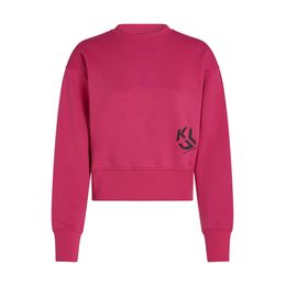 KARL LAGERFELD JEANS Sweatshirt Damen Gr&ouml;&szlig;e L dunkelpink
