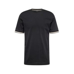 BOSS T-Shirt 'Thompson 04' Herren Gr&ouml;&szlig;e 4XL beige / schwarz / wei&szlig;