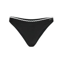 K by KARL LAGERFELD Karl Lagerfeld Bikinihose 'Scallop' Damen Gr&ouml;&szlig;e XL schwarz / wei&szlig;