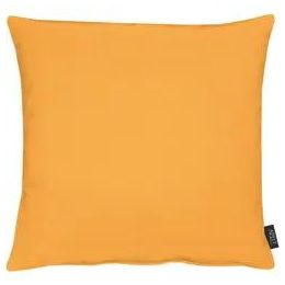 Kissenh&uuml;lle Apelt "4362 Rips Uni" Gr. 1, orange, B:40cm L:40cm, Baumwolle, Obermaterial: 60% Polyester, 40% Baumwolle, Kissenbez&uuml;ge, Kissenh&uuml;lle, Wasser- und Schmutzabweisend