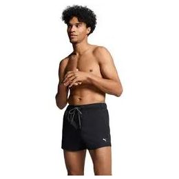 Badeshorts Puma "Puma SWIM MEN SHORT LENGTH SWIM SHORTS", Herren, Gr. XS, N-Gr, schwarz, Web, Obermaterial: 100% Polyester, unifarben, Badehosen Badeshorts, mit seitlichen Eingriff-Taschen, Ges&auml;&szlig;tasche mit Klettverschluss