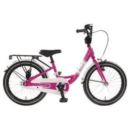 Kinderfahrrad Bachtenkirch "18" Baxi - pink" Gr. 26, rosa (pink, wei&szlig;, pink), Fahrr&auml;der, Kinder, 26cm, 18 Zoll (45,72cm), Alu Kinderfahrrad mit Vollausstattung, erh&auml;ltlich in 14/16/18 Zoll