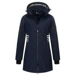 Softshelljacke Arctic Seven "ASGiuliana", Damen, Gr. 4XL, blau (navy), Obermaterial: 96% Polyester, 4% Elasthan; Innenseite: 100% Polyester, Jacken Softshelljacke, mit abnehmbarer Kapuze