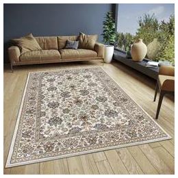 Teppich Hanse Home "Saraceni", beige (creme), B:200cm H:8mm L:280cm, Jute, Polyester, Polypropylen (PP), Teppiche, Teppich, L&auml;ufer, Orientalisch, Kurzflor, Wohnzimmer, Schlafzimmer, Esszimmer