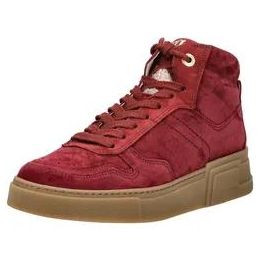 Sneaker Paul Green "Paul Green Sneaker Veloursleder", Damen, Gr. 37,5, wine, Veloursleder, Schuhe Sneaker