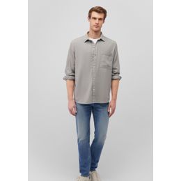 Langarmhemd Mavi "LONG SLEEVE SHIRT", Herren, Gr. M, US-Größen, wild dove, 100% Baumwolle, unifarben, eng normaler Saum, Hemden, Hemd mit Brusttasche