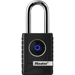 Master Lock Masterlock Vorhängeschloss mit Bluetooth®, militärische Verschlüsselung, schwarz