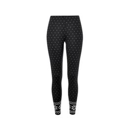 Tchibo - Leggings mit Alloverprint - Damen - Gr. L - weiß/print