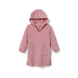 Tchibo - Kinder-Frottierponcho - Gr. 98/104 - rosa/gestreift