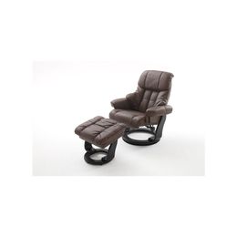 iNNoSeat by MCA + CALGARY Relaxer mit Hocker - versch. Farben - Braun/Schwarz