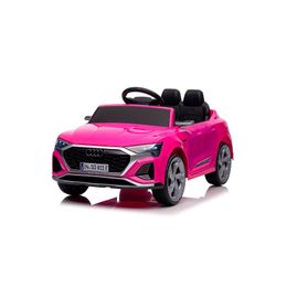 Chipolino Kinder Elektroauto SUV Audi SQ8 Fernbedienung Doppelmotorantrieb Gurt pink