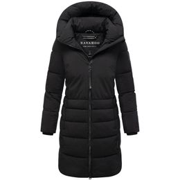 Navahoo Damen Winter Jacke Stepp Parka Mantel Winterjacke Anorak warm gefüttert Kapuze Mondnebel