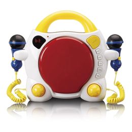 Lenco KCD-011KIDS Tragbarer Kinder Karaoke CD-Player mit Bluetooth