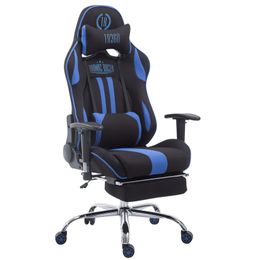 TPFLiving Racing B&uuml;rostuhl Limitless-2 Stoff mit Fu&szlig;ablage Schwarz/Gelb