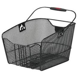 Fahrradkorb Klickfix "Hinterradkorb City Max Racktime", schwarz, Taschen, B/H/T: 30cm x 24,5cm x 41cm, Materialmix, B:30cm H:24,5cm T:41cm
