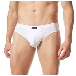 Slip Bruno Banani "CHECK LINE 2.0 SPORTSLIP", Herren, Gr. 7 (XL), wei&szlig; (wei&szlig; karo), Obermaterial: 90% Polyamid, 7% Elasthan, 3% sonstige Fasern, kariert, bequem, Unterhosen Slip