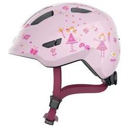 Kinderfahrradhelm Abus "SMILEY 3.0" Gr. M, rosa (rose princess), Helme, Kinder, M Kopfumfang: 50cm - 55cm