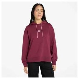 Kapuzensweatshirt Timberland "STACK LOGO Loop Back Hoodie", Damen, Gr. XXL, burgundy, Obermaterial: 80% Baumwolle, 20% Polyester. Futter: 100% Baumwolle, Sweatshirts