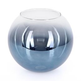 hofstein Glas-Lampenschirm Koyoto Ersatzglas 25 cm Blau, Klar