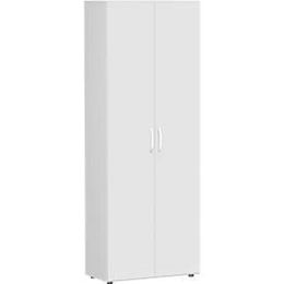 Aktenschrank ALICANTE, 6 Ordnerhöhen, 5 Böden, abschließbar, B 800 x T 400 x H 2160 mm, lichtgrau