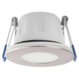 Megaman LED-Einbauspot Tego Slim, 2.800 K, nickel, IP65