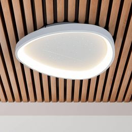 NAEVE LEUCHTEN LED-Deckenleuchte Argesa Ø 60,5 cm, weiß, CCT, Fernbedienung