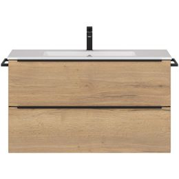 Nobilia Waschtisch-Set &raquo;Levere&laquo; vormontiert, mit Soft-Close, 1 Stk. tlg. Eiche Sierra Nachbildung