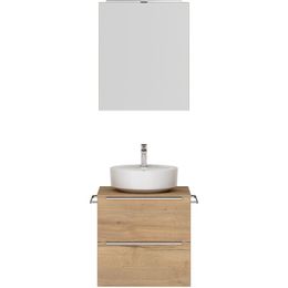 Nobilia Badm&ouml;bel-Set &raquo;Alvene&laquo; vormontiert, mit Soft-Close, 2 Stk. tlg. braun
