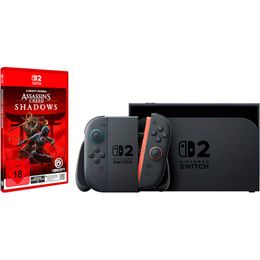 NINTENDO SWITCH 2 Konsolen-Set »Switch 2 + Assassin's Creed Shadows« 256 GB schwarz Stereo-Lautsprecher: Die unabhängige Gehäusestruktur ermöglicht...