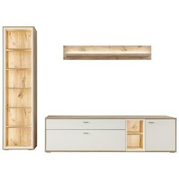 MCA furniture Wohnwand &raquo;SANTERNO&laquo; Komplett-Set, 3-teilg, 3 Stk. tlg. wei&szlig; Holzwerkstoff