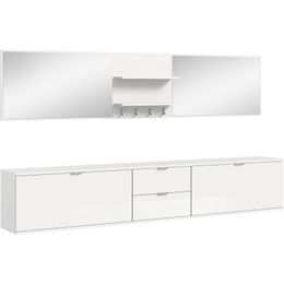 Inosign Garderoben-Set &raquo;Trondheim, Garderobenset 6-tlg. Breite 236 cm, &laquo; 6 Stk. tlg. wei&szlig; Breite/H&ouml;he/Tiefe: ca.236 x 191 x 37 cm