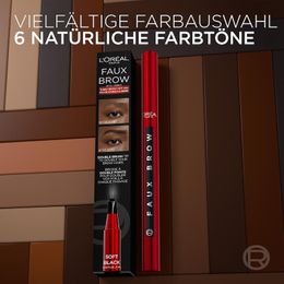 L'ORÉAL PARIS Augenbrauen-Stift »Infaillible Faux Brow Augenbrauenstift« transparent Ultrafeine Doppelspitze und Formel für haarähnliche Striche