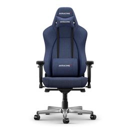 AKRacing Gaming-Stuhl »AK-PREMIUM-OKE« () 4D-Armlehnen, Stahlrahmen, Japanischer Kettwebdenim-Bezug blau + schwarz Sitzhöhe stufenlos einstellbar...