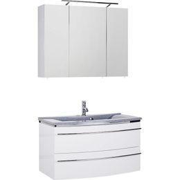 SAPHIR Badmöbel-Set »3040« 2 Stk. tlg. weiß glanz/weiß glanz