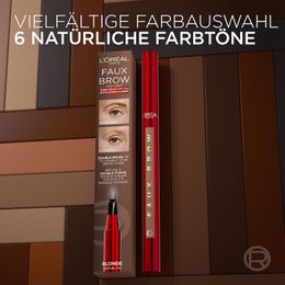 L'ORÉAL PARIS Augenbrauen-Stift »Infaillible Faux Brow Augenbrauenstift« transparent Ultrafeine Doppelspitze und Formel für haarähnliche Striche